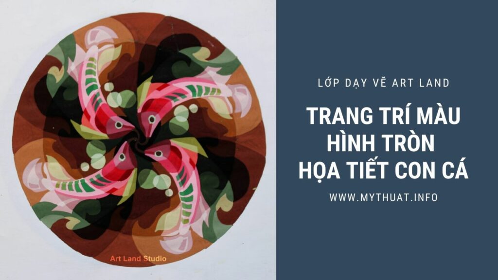 Trang-tri-hinh-tron-hoa-tiet-cach-dieu-con-ca - Mỹ Thuật Art Land